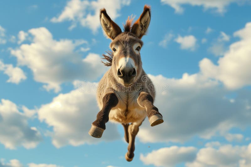 Flying Donkey Stock Illustrations – 270 Flying Donkey Stock ...