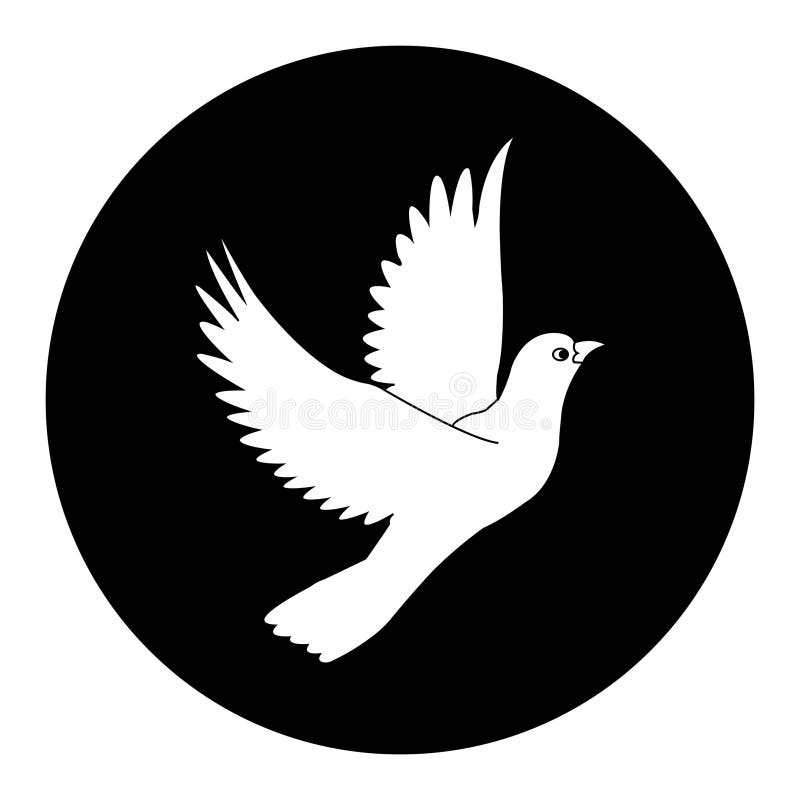 Flying dove icon design stock vector. Illustration of flight - 321446790