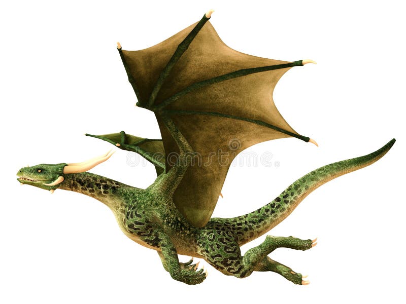 Flying dragon stock illustration. Illustration of animal - 73758686