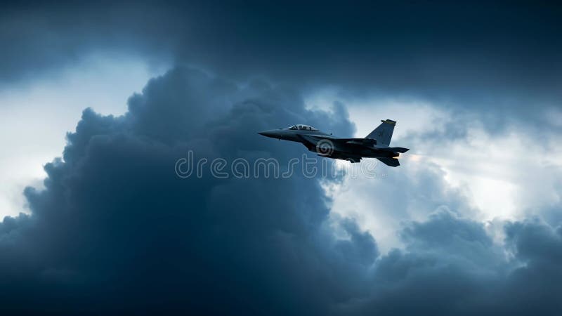 Flying through Dramatic Clouds Airplane Silhouette Stock Video - Video ...