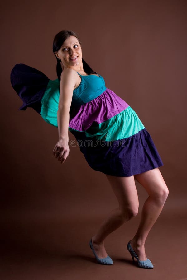 Flying dress stock image. Image of dress, adult, young - 12890609