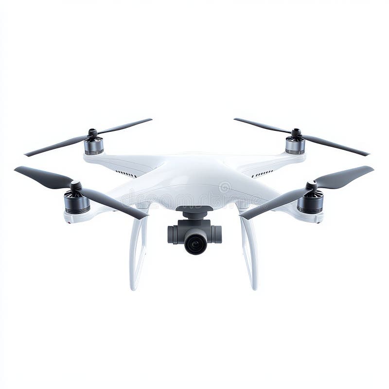 A Flying Drones, on Transparent Background, 3d Rendering, Front View ...