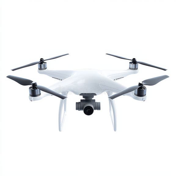 A Flying Drones, on Transparent Background, 3d Rendering, Front View, Professional Studio ...