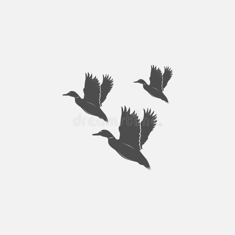 Flying Ducks Silhouette Stock Illustrations – 308 Flying Ducks ...