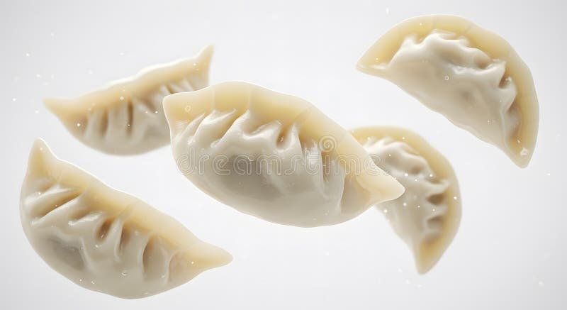 Flying dumplings stock illustration. Illustration of cookery - 375350615