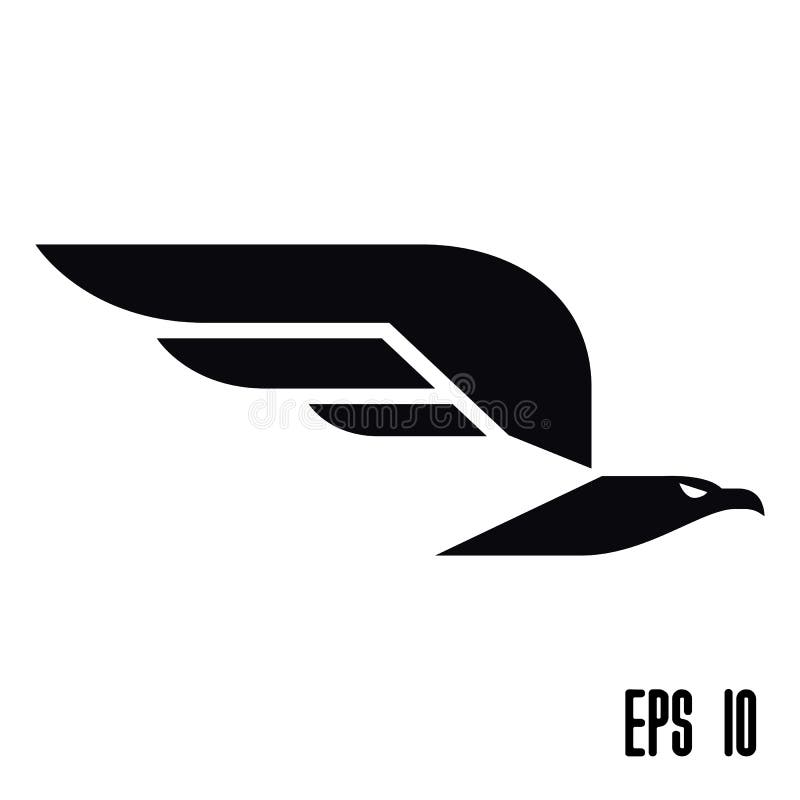 Flying eagle icon. stock vector. Illustration of arms - 140567646