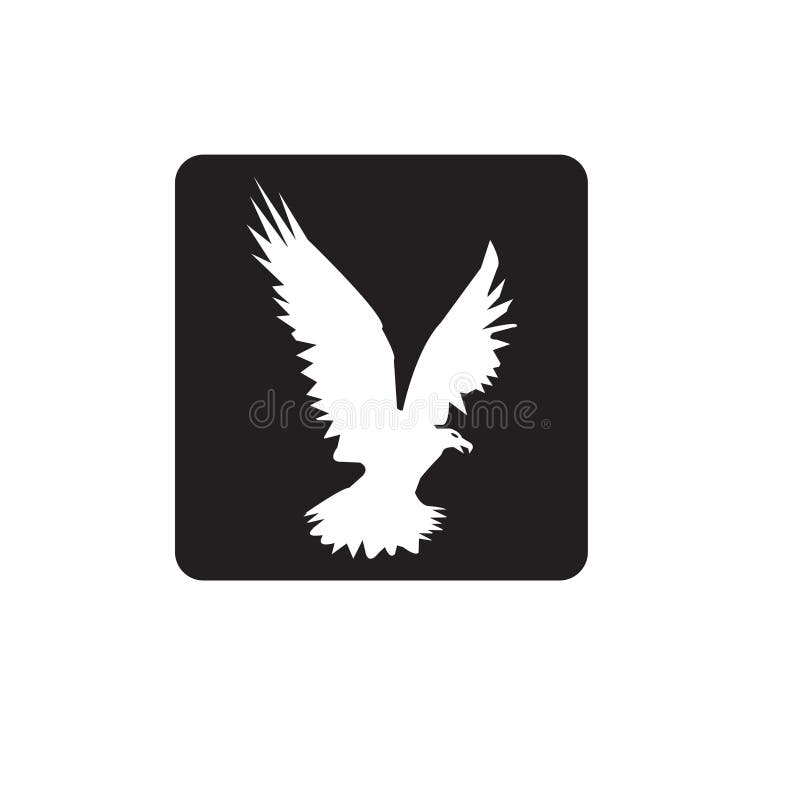 Flying eagle icon stock vector. Illustration of wild - 282932002