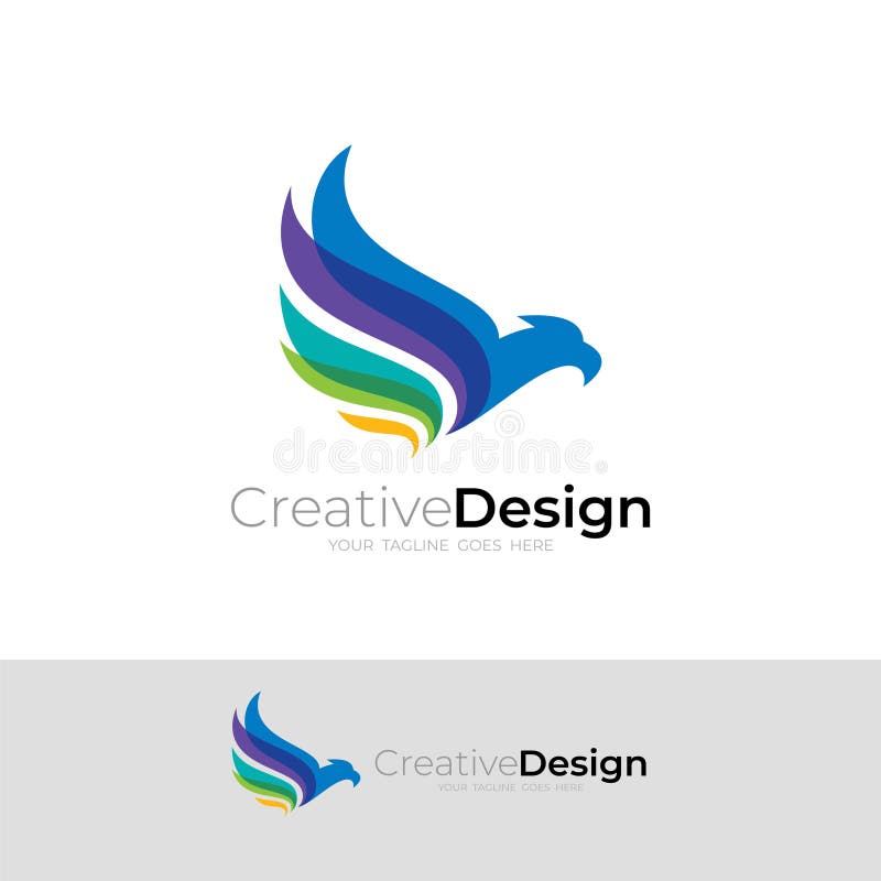 Flying Eagle Logo, Airline Company Logo, Simple Design Vector Stock ...