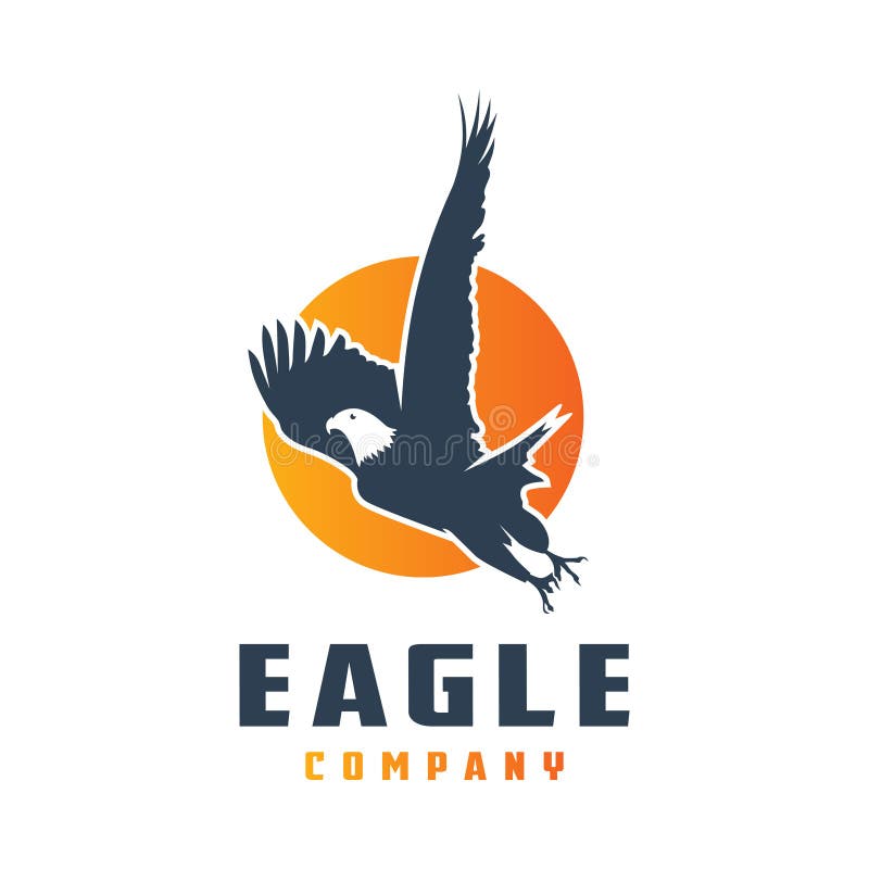 Flying Eagle Logo Design Template Stock Vector - Illustration of ...
