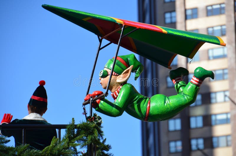 Flying Elf editorial stock image. Image of seasonal, manhattan - 22181184