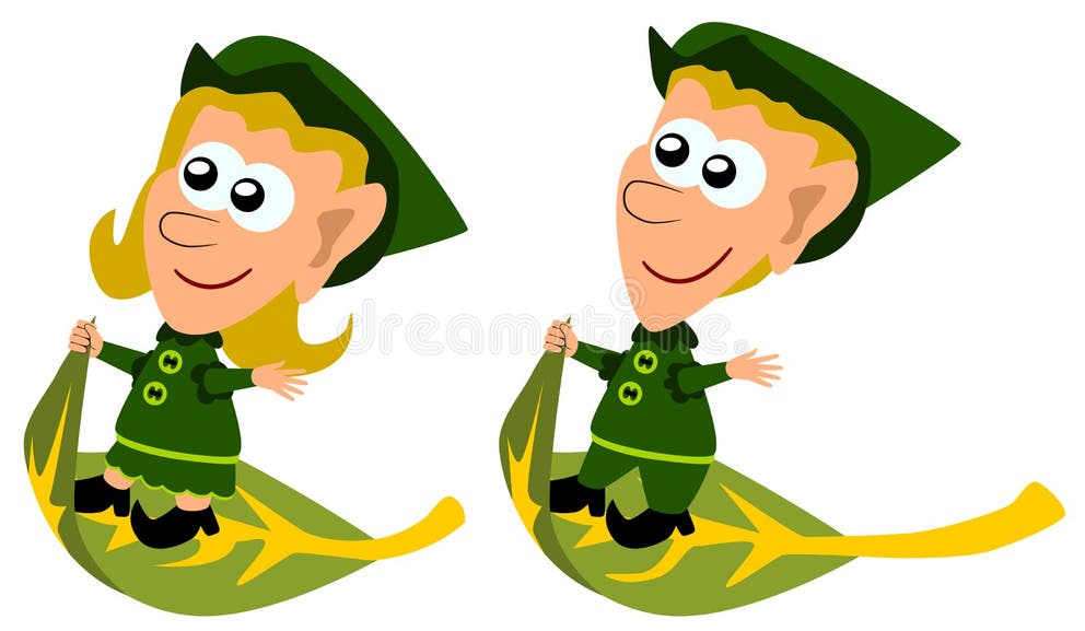Flying elves stock illustration. Illustration of tale - 22406640