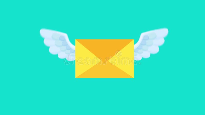 Email Icon Animation. Email Envelope Loop Animation with Alpha Channel ...