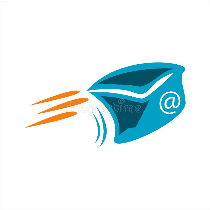 Email Icon on a White Background in Modern Design Style Stock Vector ...