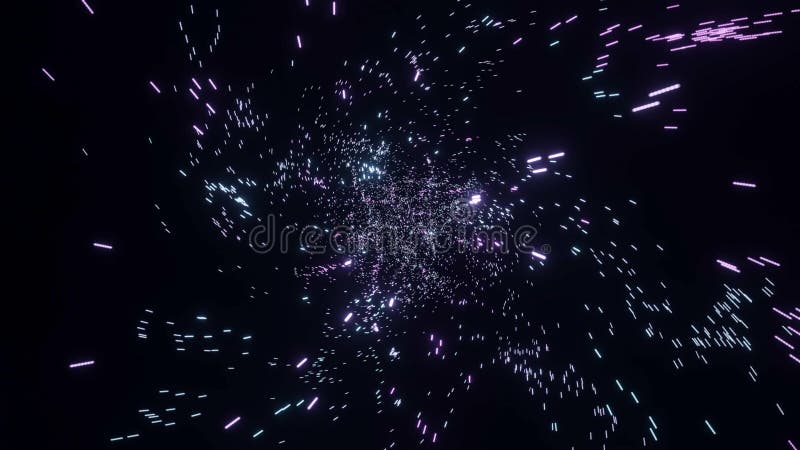 Flying through the Endless Cosmic Galaxy. Design. Star Field on a Dark ...
