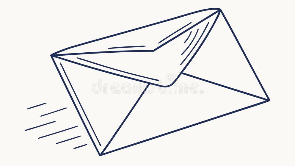 Flying Envelope, Mail and Communication, Vector Design Generative AI ...