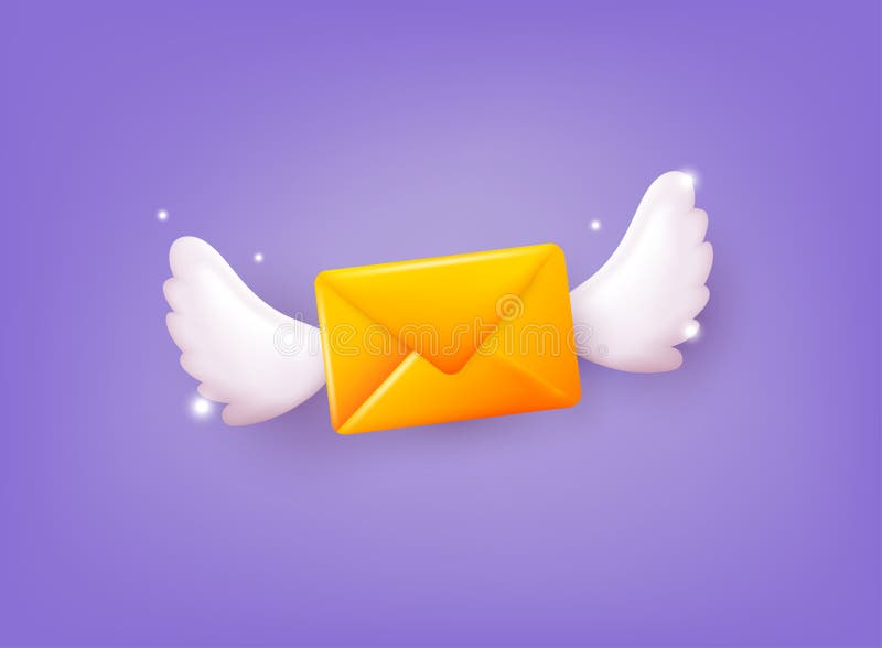 Flying Envelope Wings, Incoming Mail Notify, Newsletter and Online ...