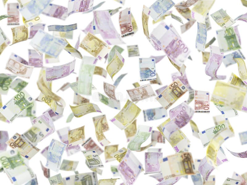 Flying euro stock photo. Image of note, financial, dollar - 332014
