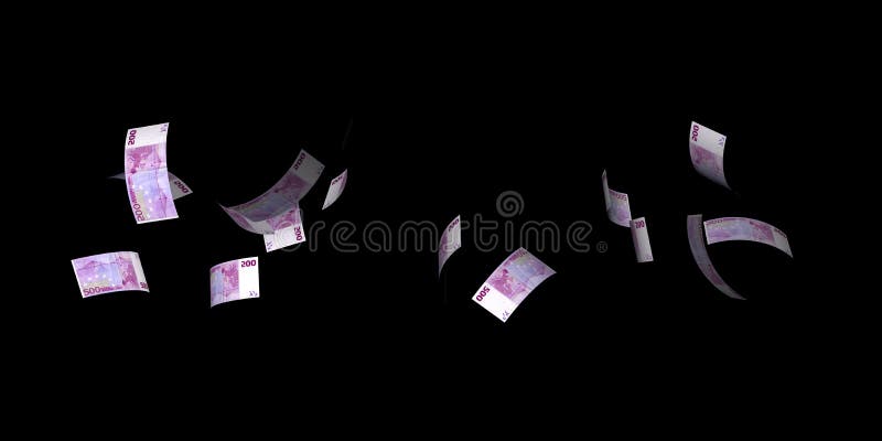 Flying Euros stock illustration. Illustration of market - 2873974
