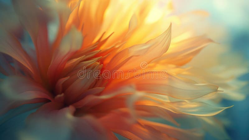 Flying Exclusive Flowers Against the Background of the Summer Sky ...