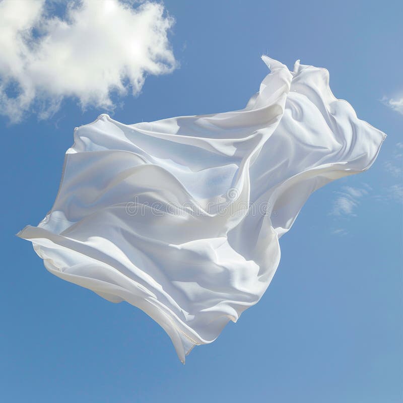 Flying Fabric or Fabrics, Fabrics Floating Up in the Air in Different ...