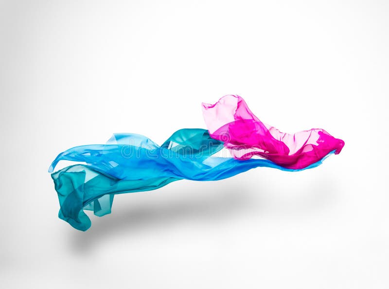 Abstract 3D Render Illustration. Flying Silk Fabric Wave, Waving Stock ...