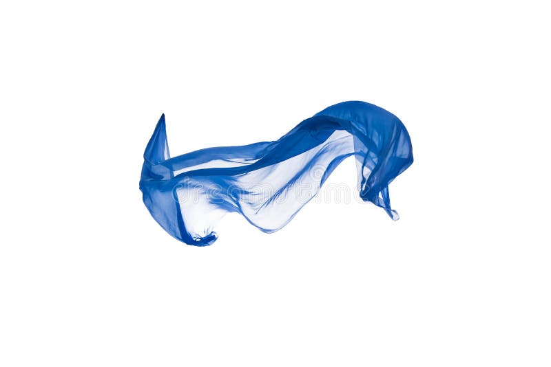 Flying Fabric Separated on White Background. Stock Photo - Image of ...