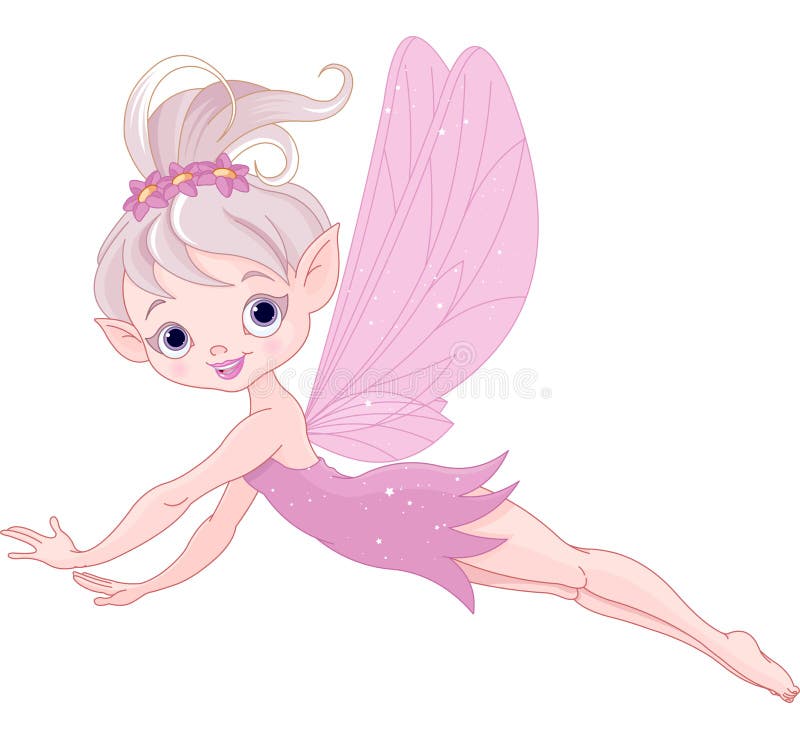 Flying Fairy stock vector. Illustration of pixy, girls - 43065677