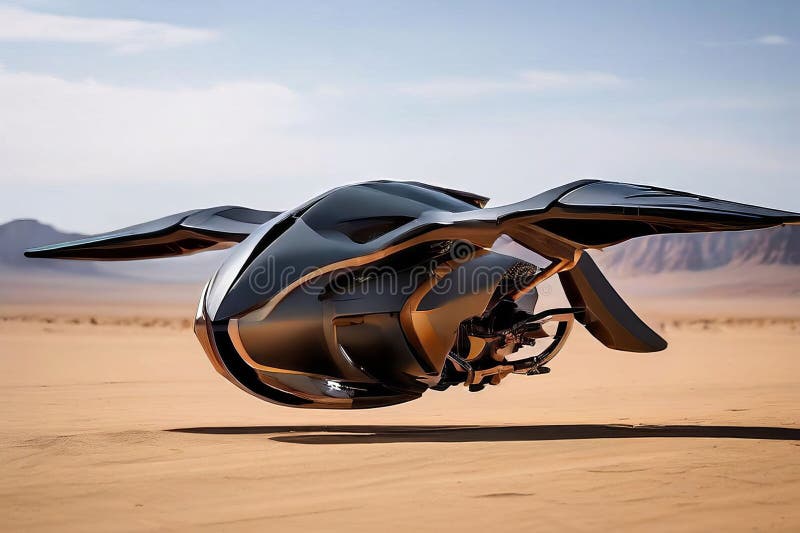 Flying Falcon a Solo Flying Bike with a Unique Wing Design and a Stock ...