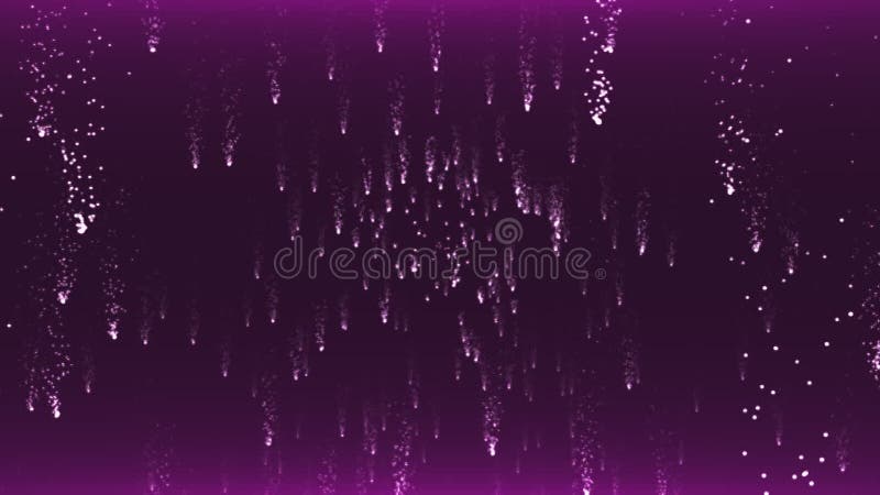 Flying and Falling Particles on a Purple Background. Stock Footage ...
