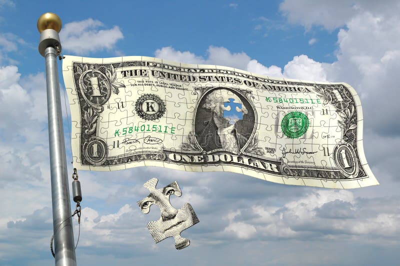 Flying financial flags stock image. Image of united, cloud - 1087195