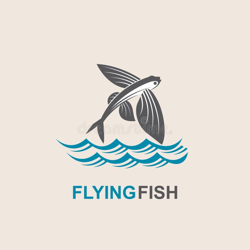 Flying Fish Illustrations Set Stock Vector - Illustration of river ...