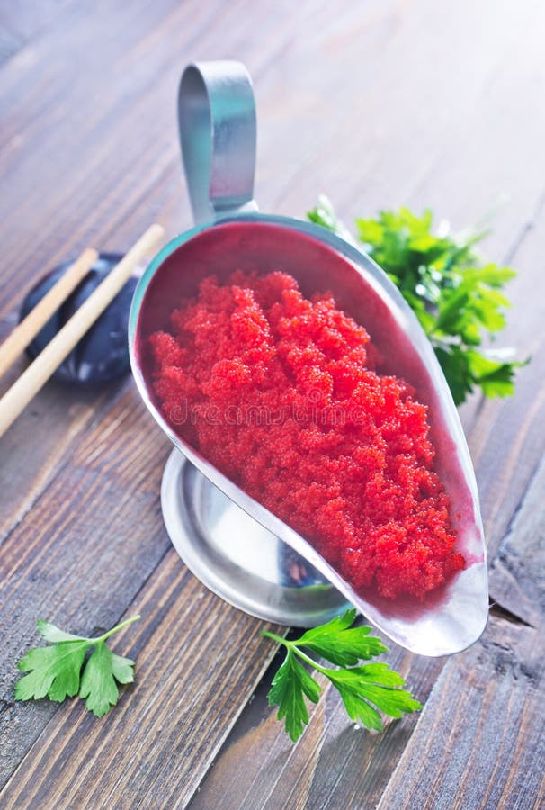 Flying fish roe stock image. Image of bamboo, ginger - 47302629