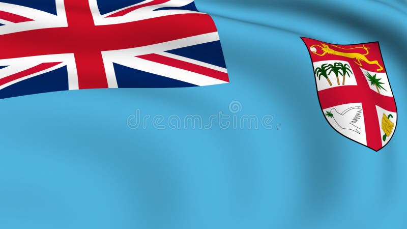 Flying Flag of FIJI | LOOPED Stock Video - Video of nation, ripple ...