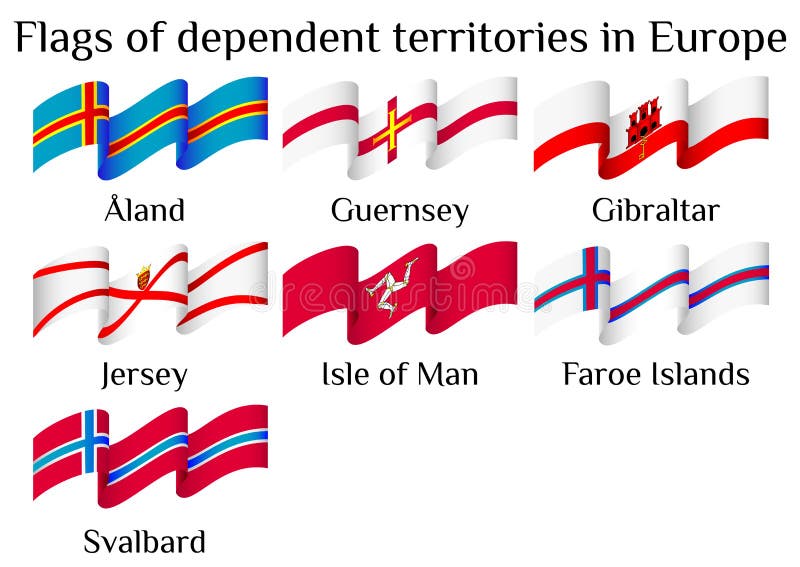 Flying Flags of CIS Countries in Waves Stock Vector - Illustration of ...