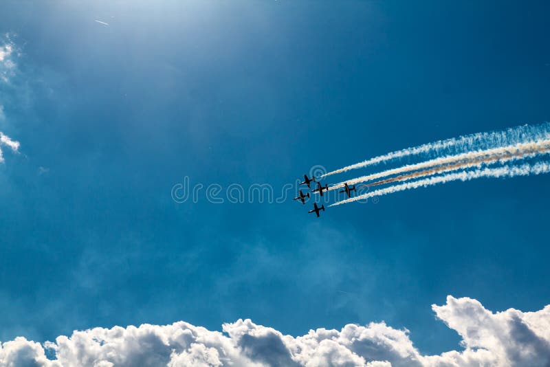 Flying in Formation stock photo. Image of aerial, aviation - 28482202