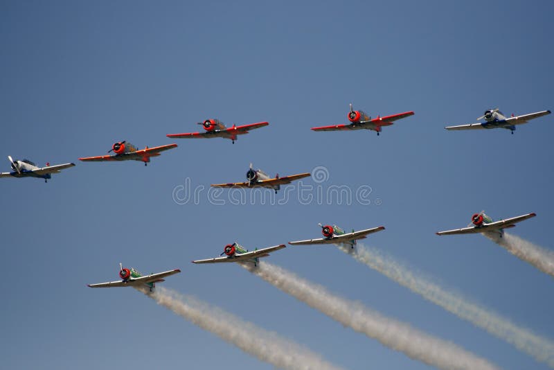 Flying in Formation stock image. Image of blue, formation - 52741547