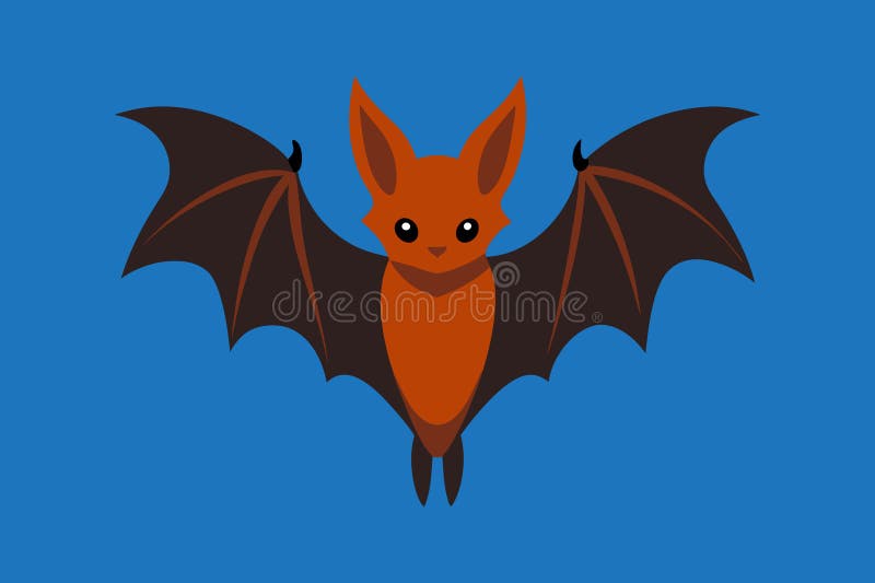 Flying Fox Vector Art Illustration. Stock Illustration - Illustration ...
