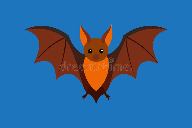 Flying Fox Vector Art Illustration. Stock Illustration - Illustration ...