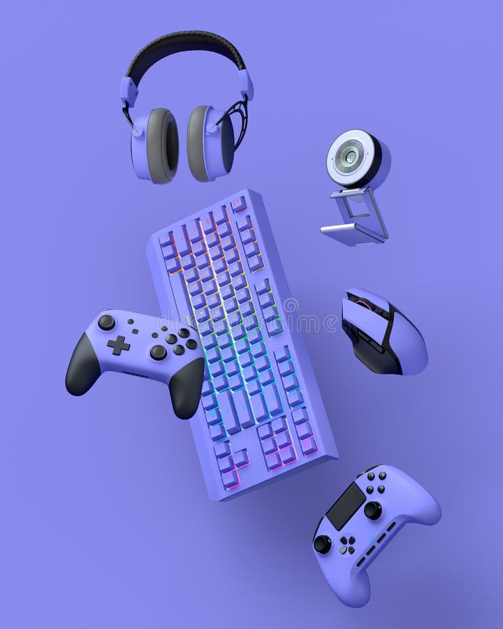 Flying Gamer Gears Like Mouse, Keyboard, Joystick, Headset, VR, Web ...