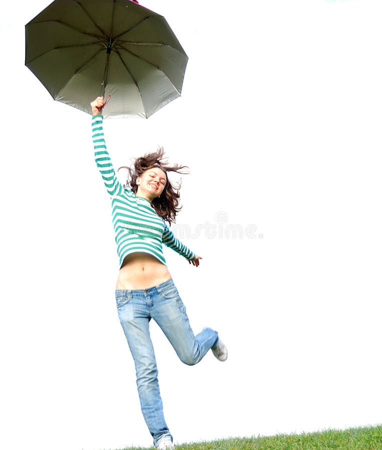Flying girl stock photo. Image of flying, color, beautiful - 3198858