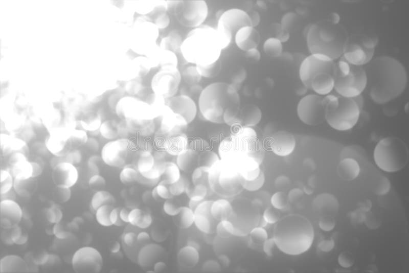 Flying Glow White Particles Blurred Light Dots Stock Illustration ...