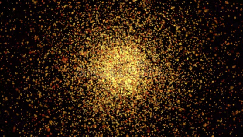 Flying Glowing Particles, Abstract Background, Seamless Loop Stock ...