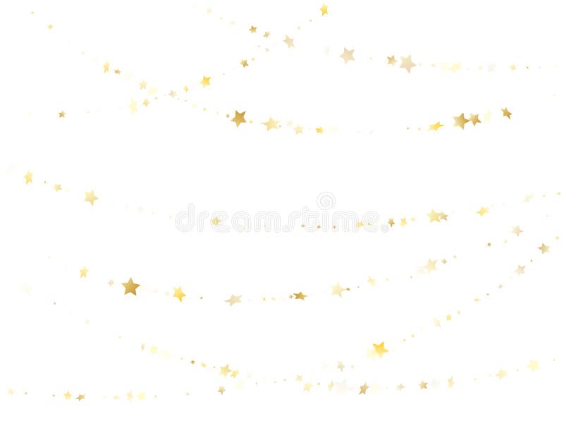 Flying Gold Star Sparkle Vector with White Background. Stock Vector ...