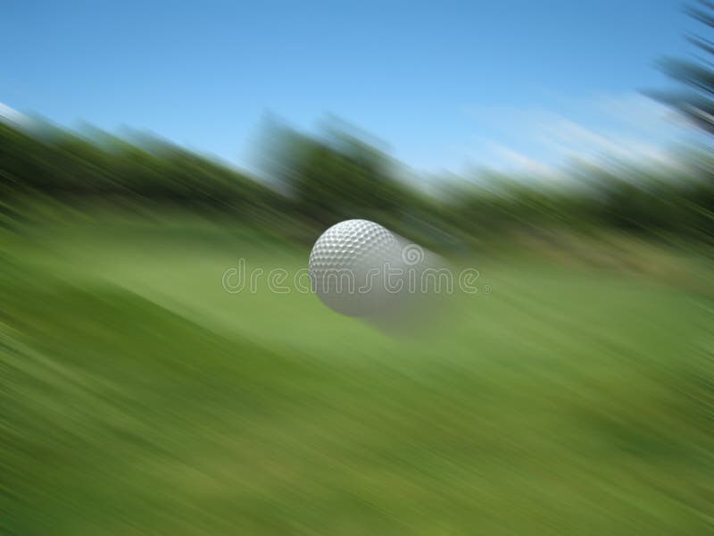 Flying Golf Ball stock photo. Image of moving, clouds - 2133028