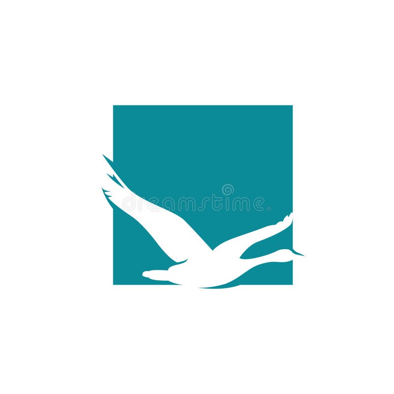 Flying Goose Vector Illustration, Bird Logo Design Inspiration Stock ...