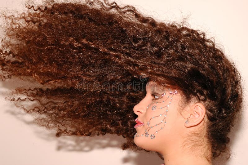 Crazy hair fashion stock photo. Image of people, hairstyle - 24819462