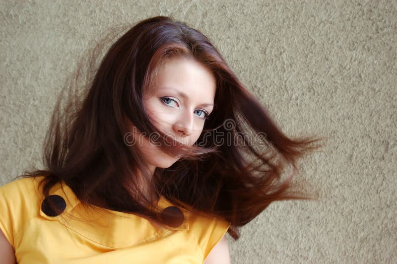 Flying hair stock image. Image of hair, beauty, woman - 5444393