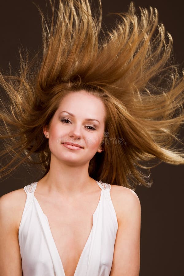 Flying hair stock photo. Image of blond, desire, active - 9312654