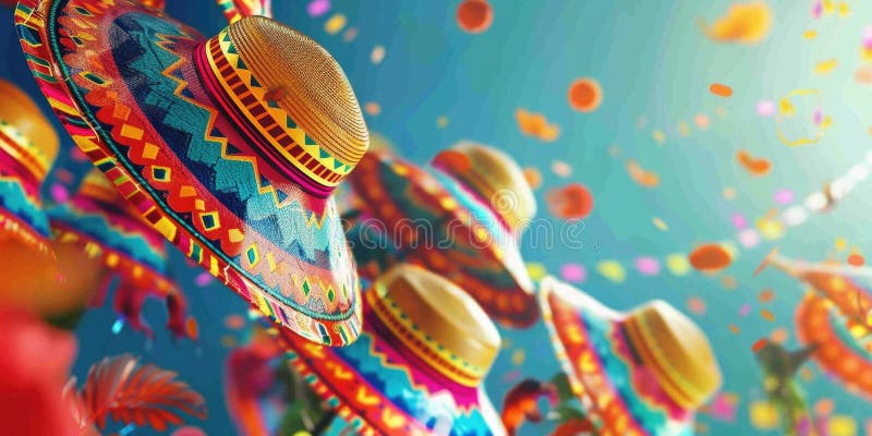 Flying Hats stock image. Image of flying, creative, generated - 383991315