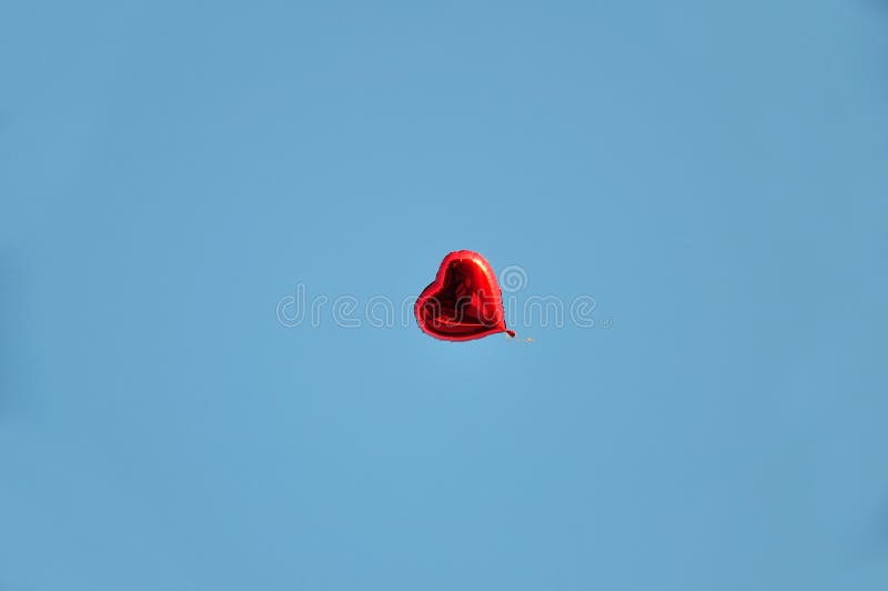 Flying heart stock image. Image of flying, blue, balloon - 27189947